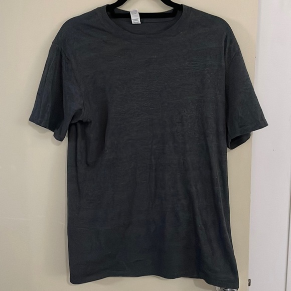 Anvil | Shirts | Nwot Dark Grey Short Sleeve Crew Neck Plain T Shirt | Poshmark
